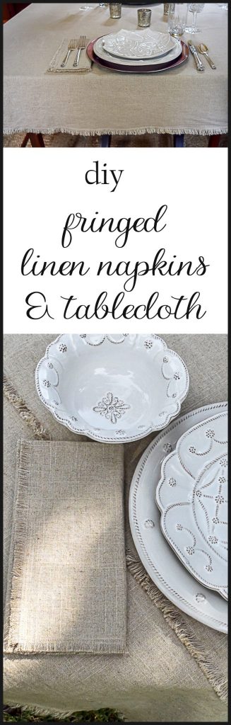 DIY Linen Tablecloth and Napkins · Nourish and Nestle