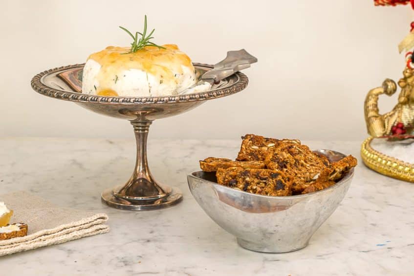 Rosemary and Goat Cheese with Ginger Preserves Appetizer · Nourish and ...