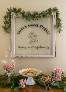 DIY Painted Window: Santa's Sweet Shoppe Bakery · Nourish and Nestle