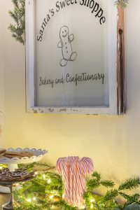 DIY Painted Window: Santa's Sweet Shoppe Bakery · Nourish and Nestle