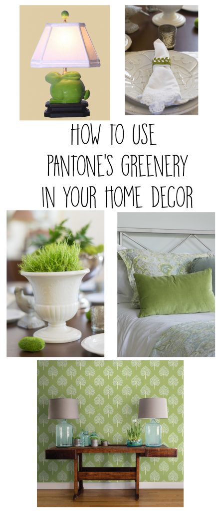 How to Use Greenery, Pantone's Color of the Year · Nourish and Nestle
