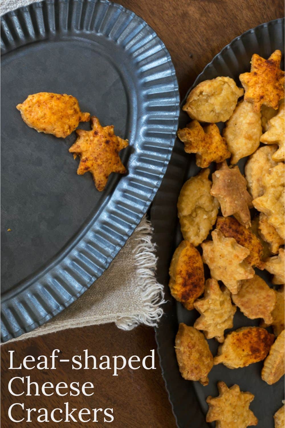 Leaf-Shaped Cheddar Cheese Crackers for the Fall · Nourish and Nestle