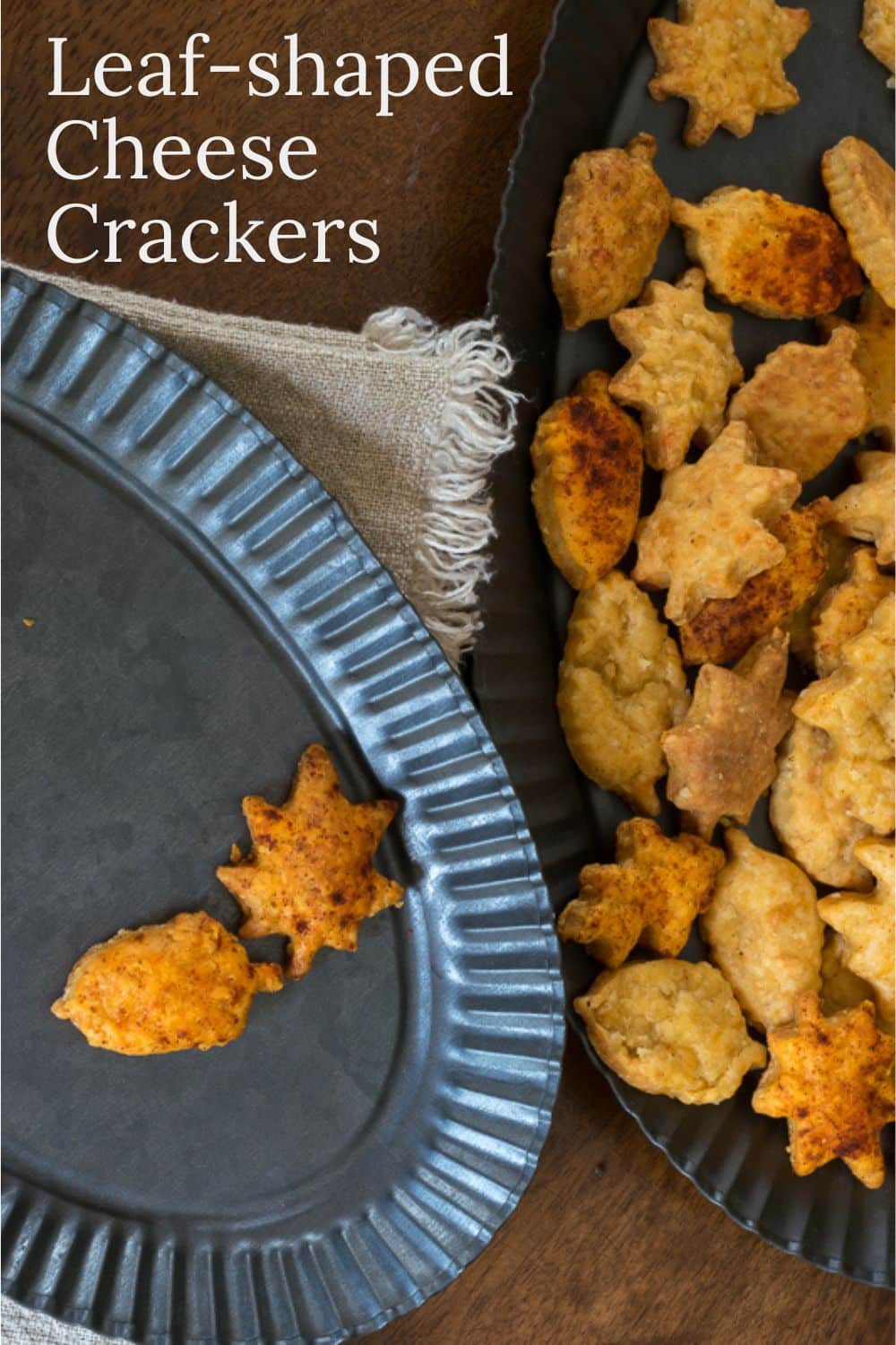 Leaf-Shaped Cheddar Cheese Crackers for the Fall · Nourish and Nestle