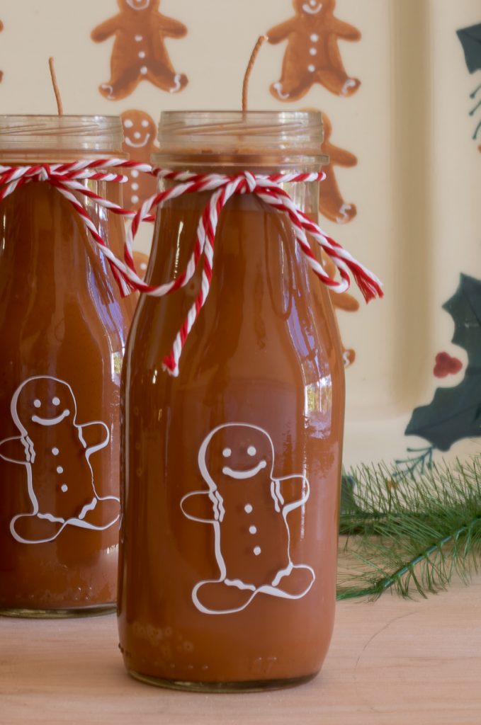 DIY Gingerbread Man Candles · Nourish and Nestle
