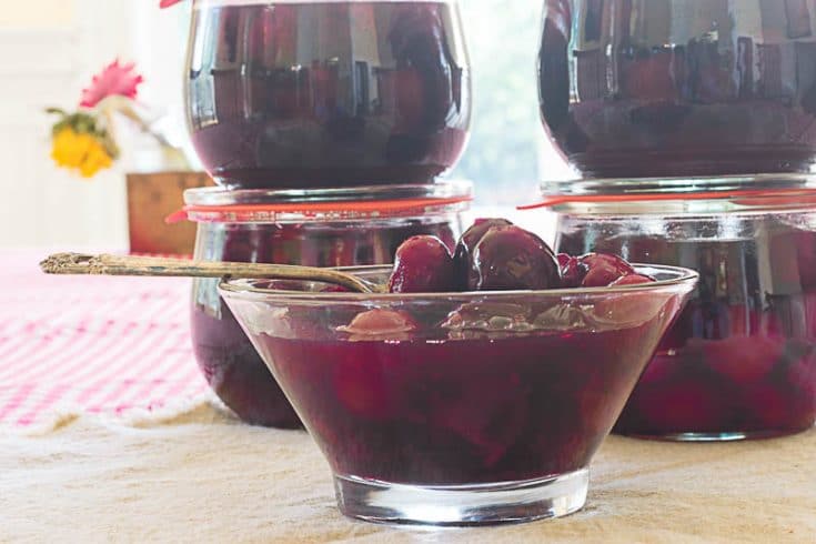 Cherries in Spiced Port Wine Recipe · Nourish and Nestle