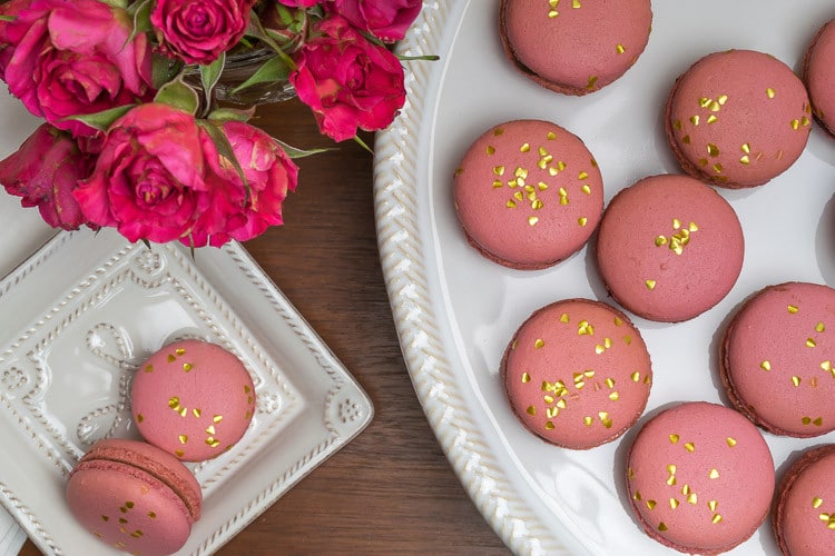 Raspberry Macarons Recipe with Chocolate Raspberry Ganache — Nourish ...