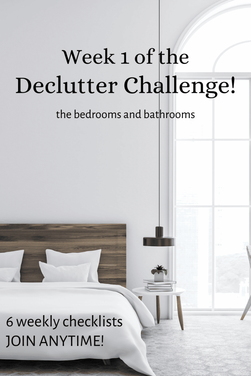 Declutter Checklist for Bedrooms and Bathrooms · Nourish and Nestle