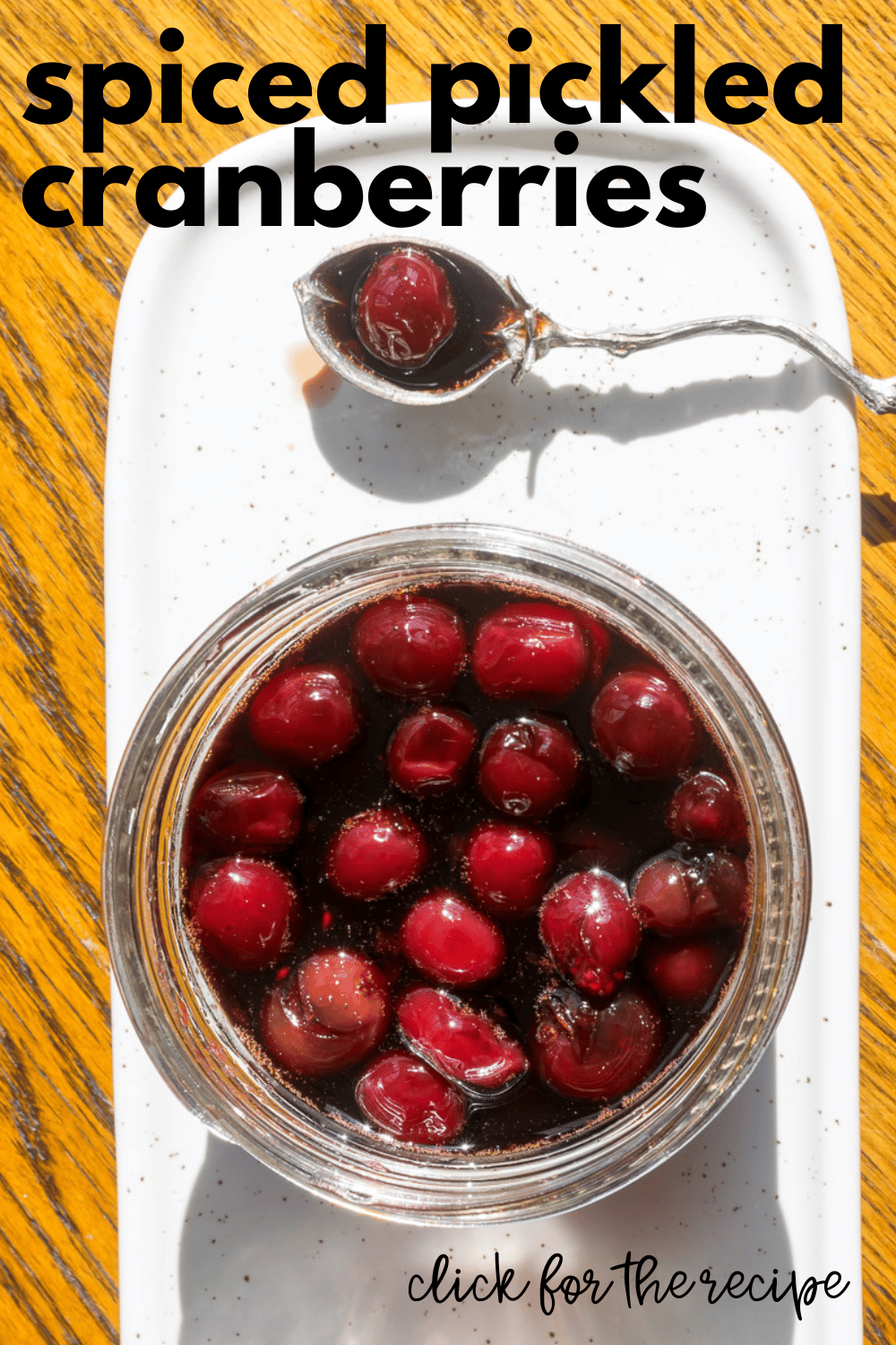 Spiced Pickled Cranberries Recipe · Nourish and Nestle