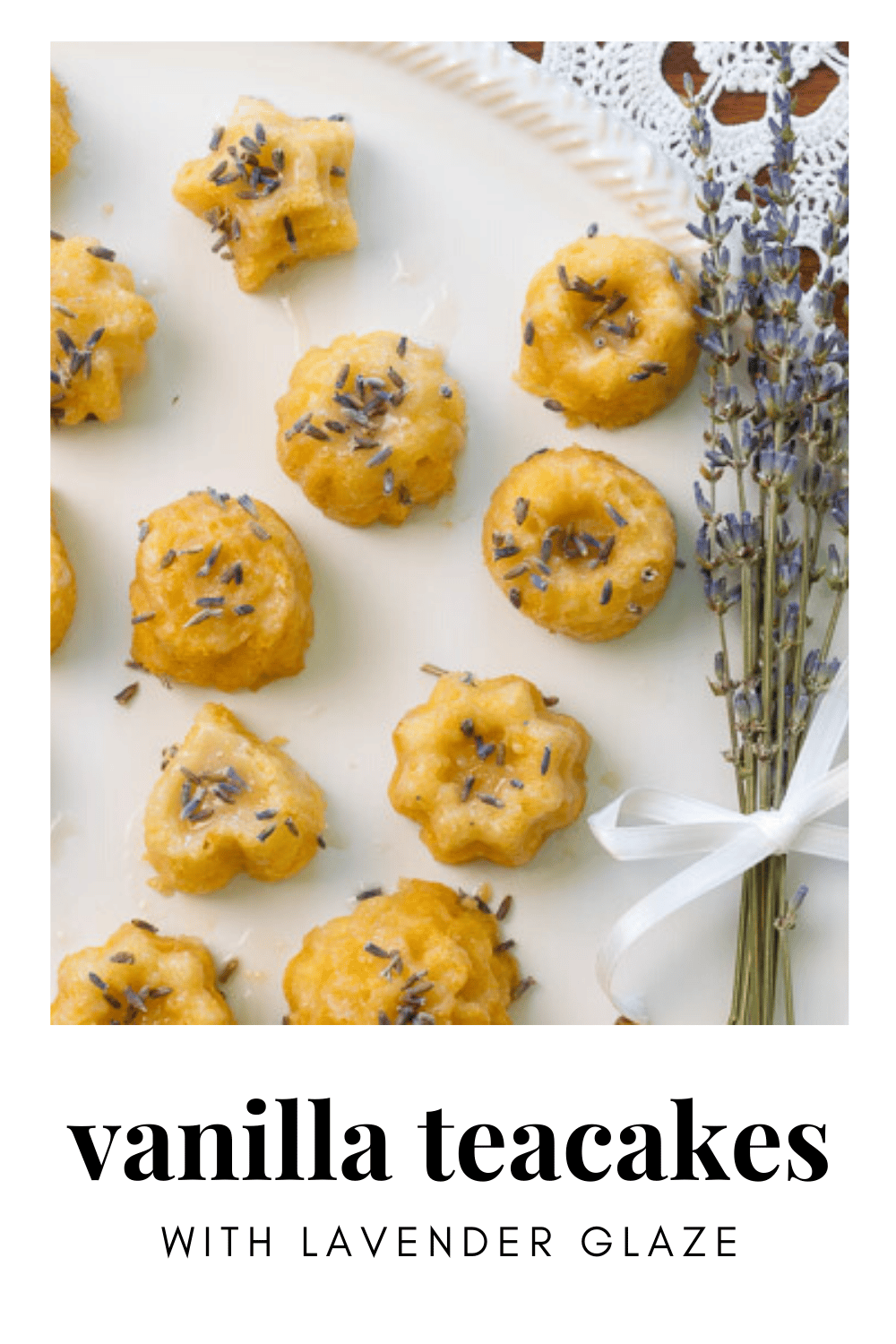 Vanilla Tea Cake Recipe with Lavender Glaze · Nourish and Nestle