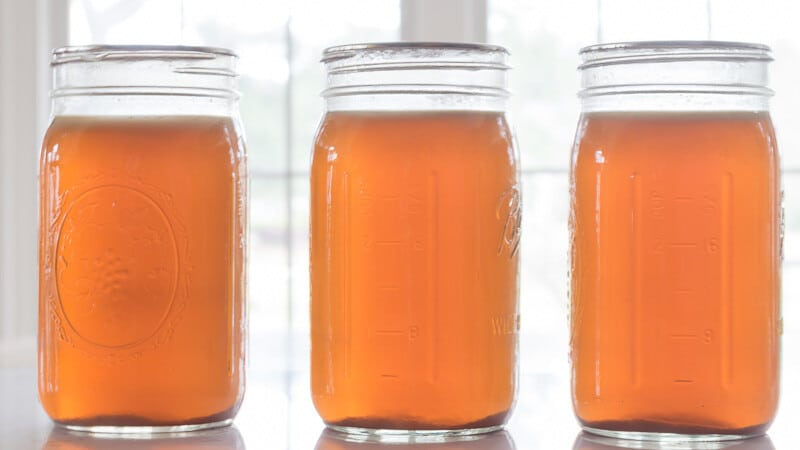 How to Make and Can Chicken Broth or Stock · Nourish and Nestle
