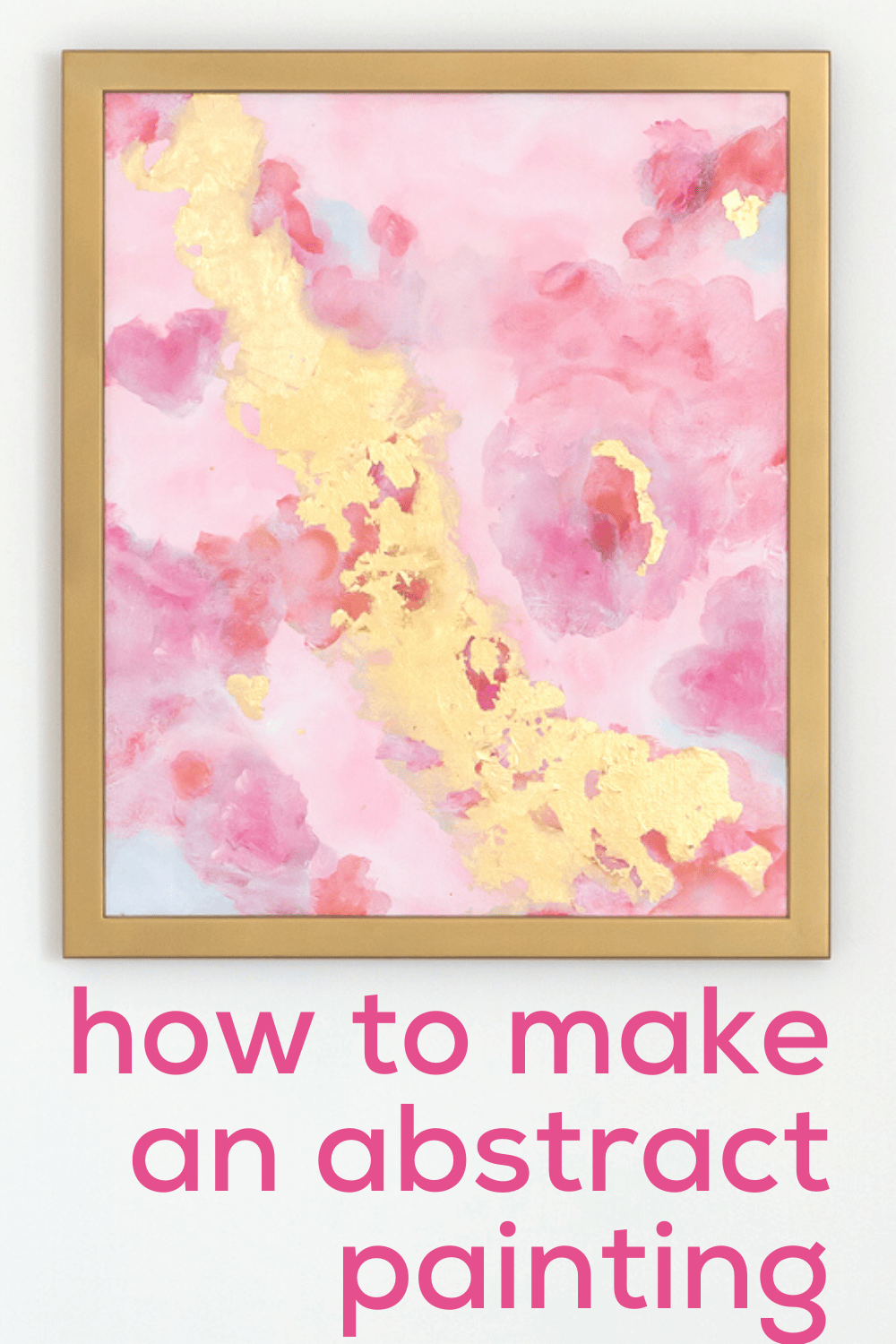 'A Piece of My Heart' Easy Abstract Painting · Nourish and Nestle