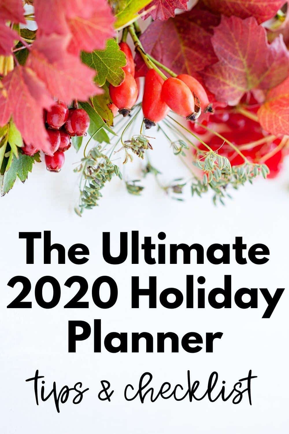 Ultimate 2020 Holiday Planner: Tips & Checklist — Nourish and Nestle