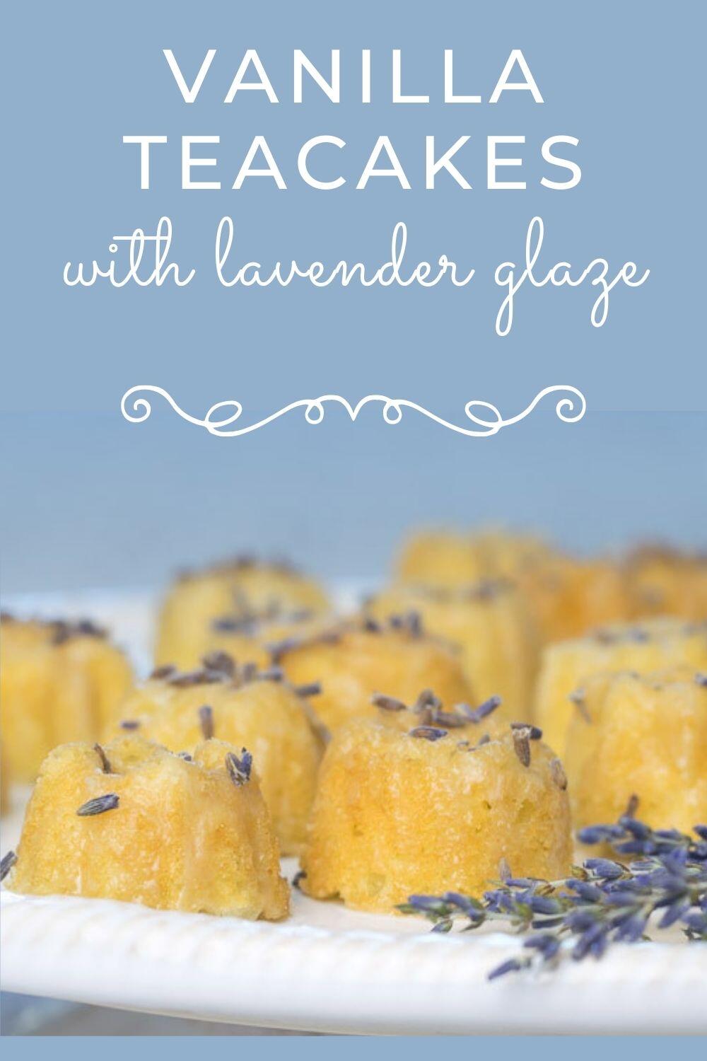 Vanilla Tea Cake Recipe with Lavender Glaze · Nourish and Nestle