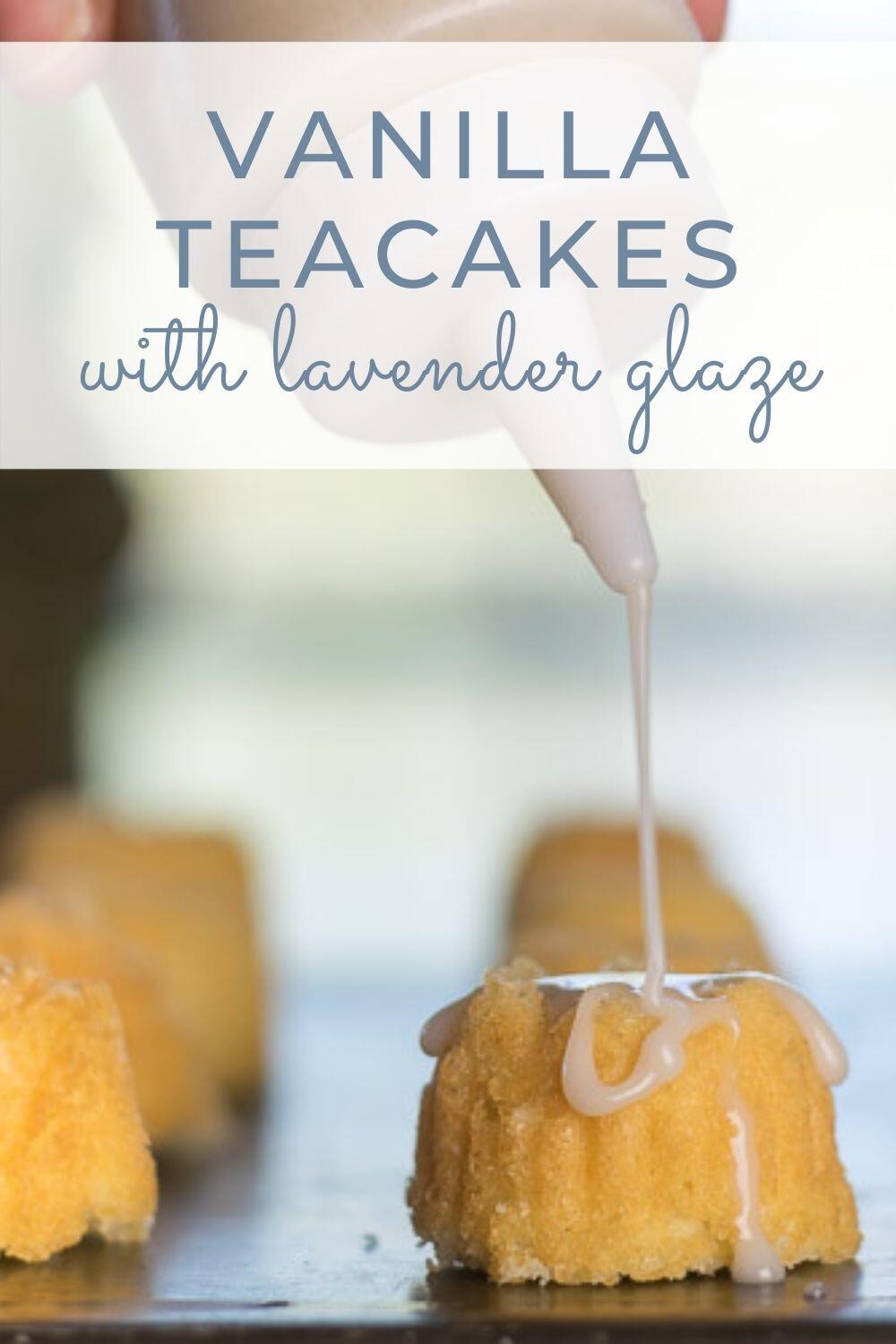 Vanilla Tea Cake Recipe with Lavender Glaze · Nourish and Nestle