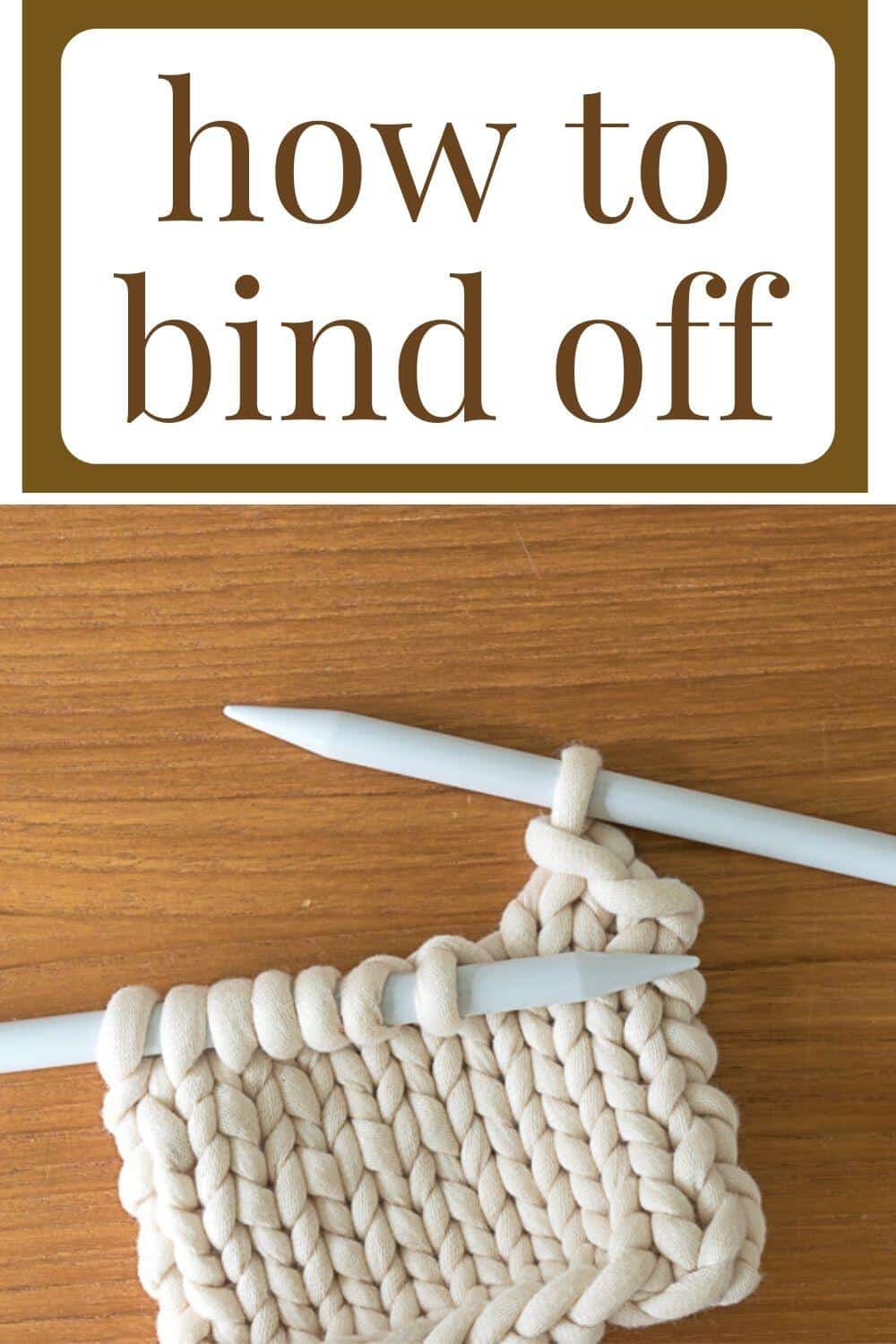 Bind Off your Knitting Illustrated Instructions · Nourish and Nestle