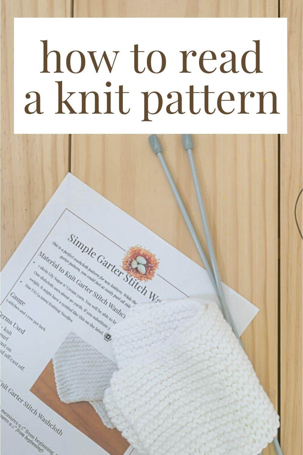 Read a Knit Pattern: with pattern examples · Nourish and Nestle