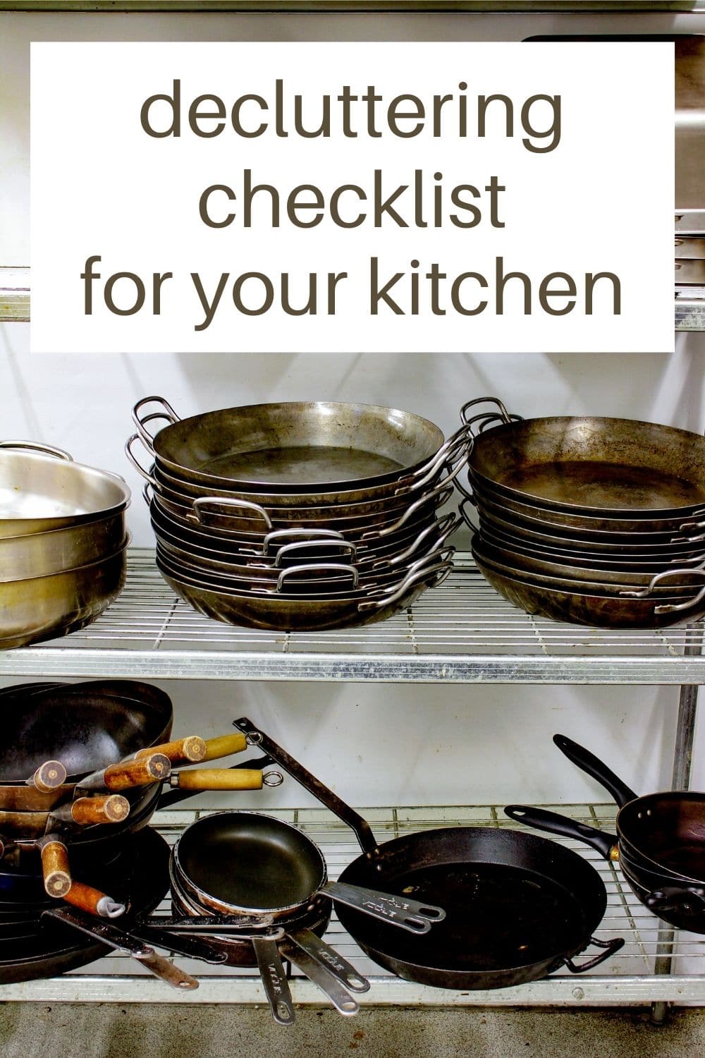 Declutter Checklist for Kitchen & Laundry Room · Nourish and Nestle