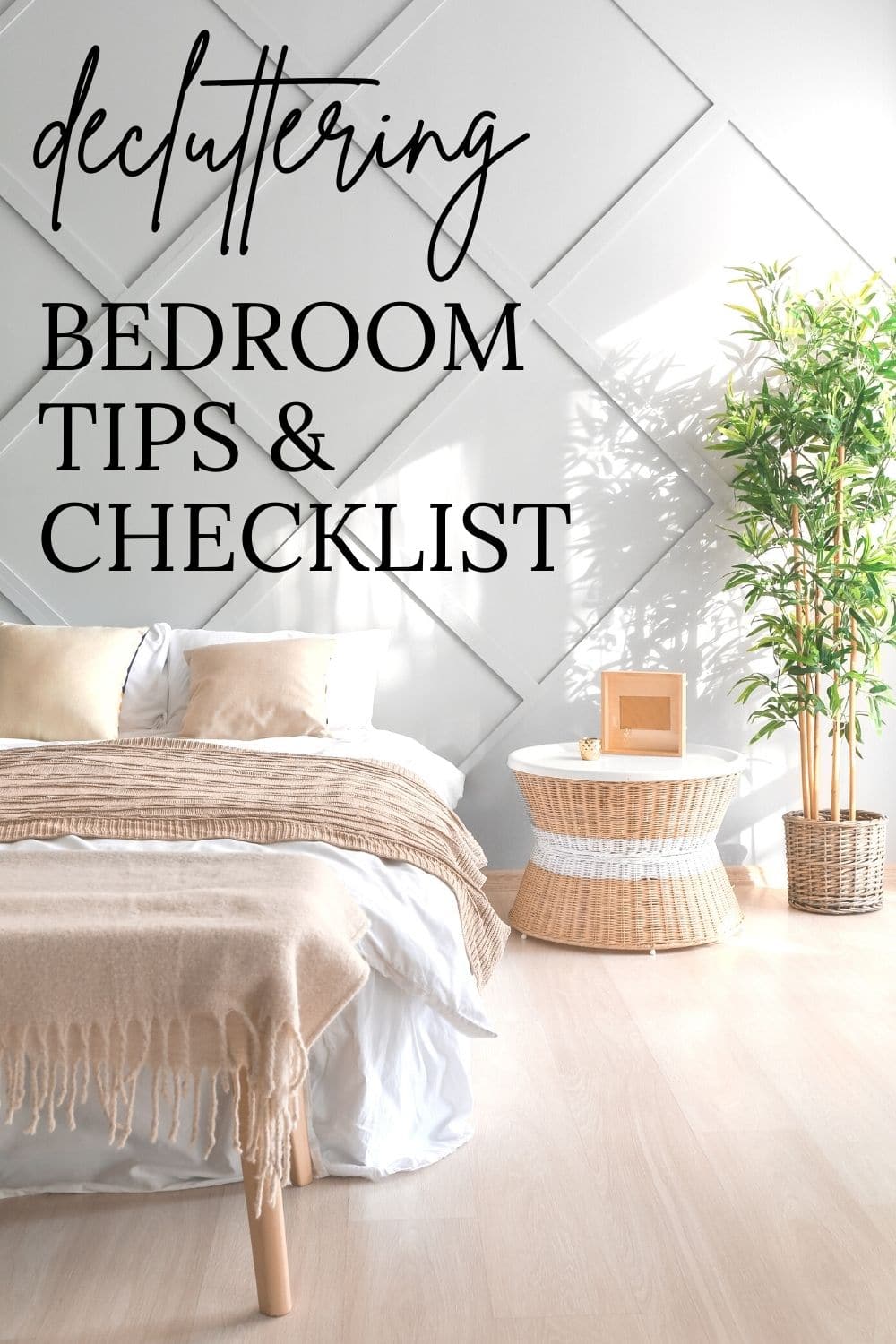 Declutter Checklist for Bedrooms and Bathrooms · Nourish and Nestle