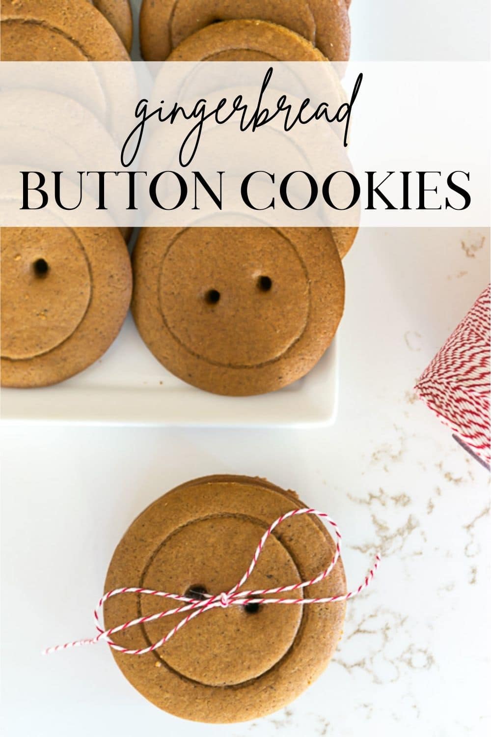 Button Cookies Recipe - Soft Gingerbread · Nourish and Nestle