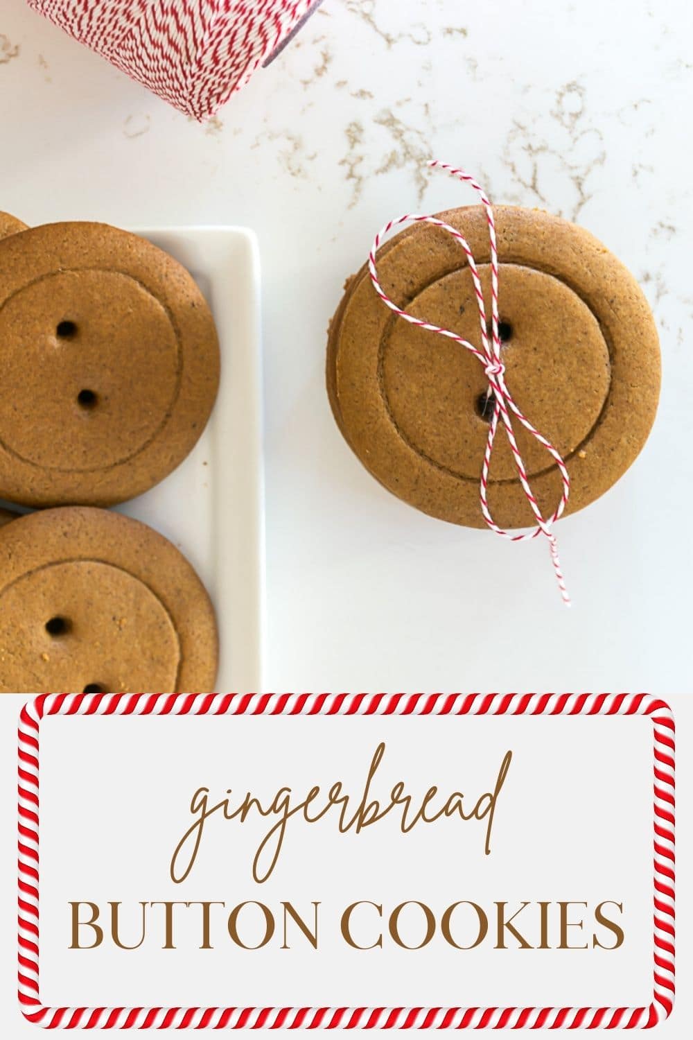 Button Cookies Recipe - Soft Gingerbread · Nourish and Nestle