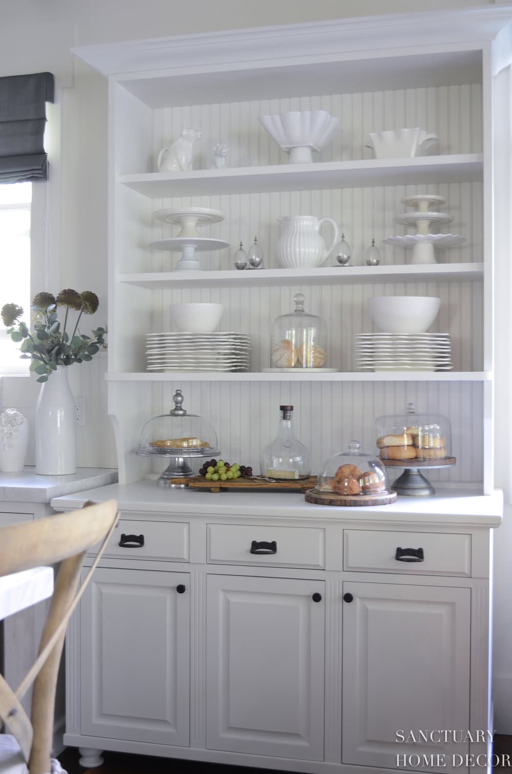 How to Decorate a Kitchen Hutch · Nourish and Nestle