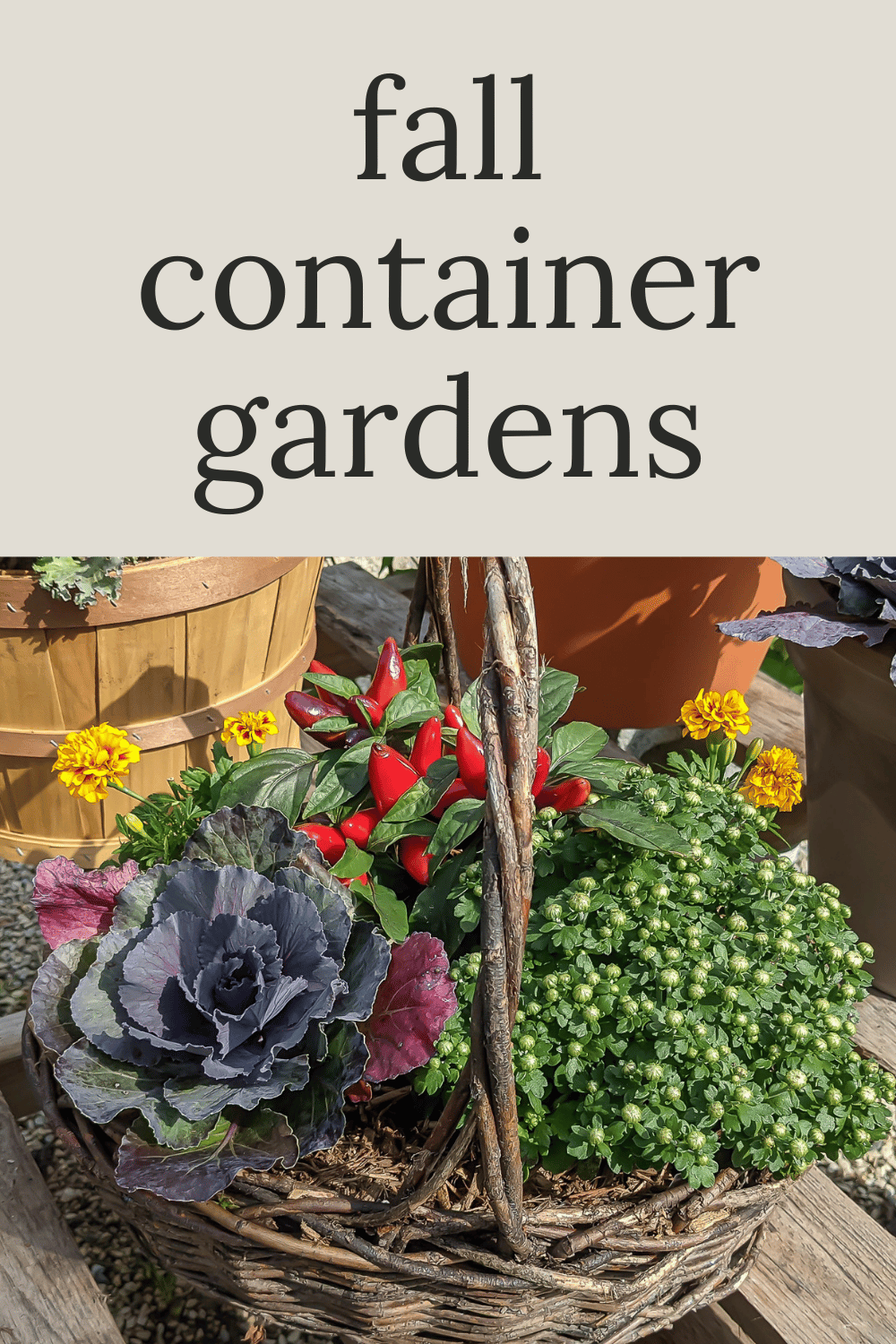 Fall Container Garden Ideas & Tips #1 · Nourish and Nestle