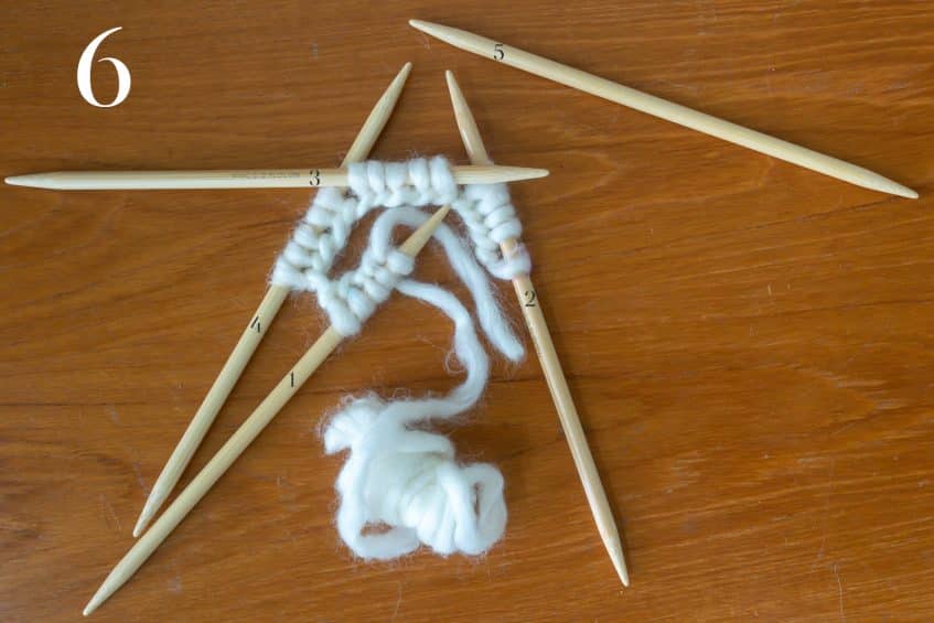 Knit in the Round with Double Pointed Needles · Nourish and Nestle