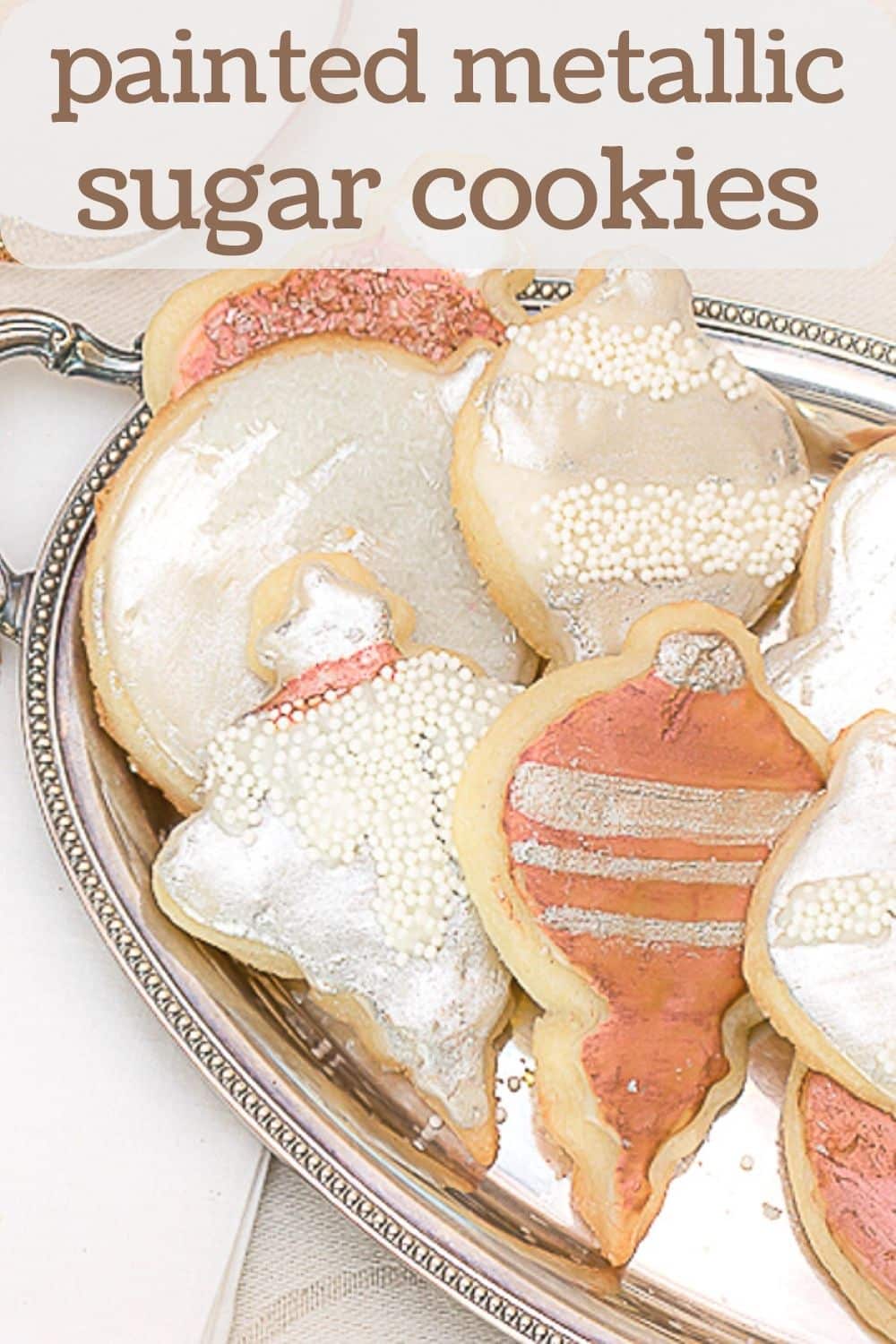Painted Cookies Using Edible Metallic Paint · Nourish and Nestle