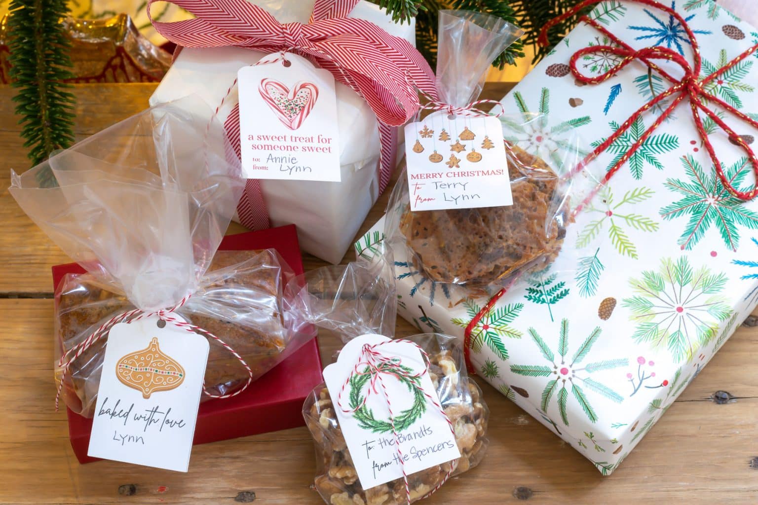 Dog Treat Gift Tags for Christmas · Nourish and Nestle