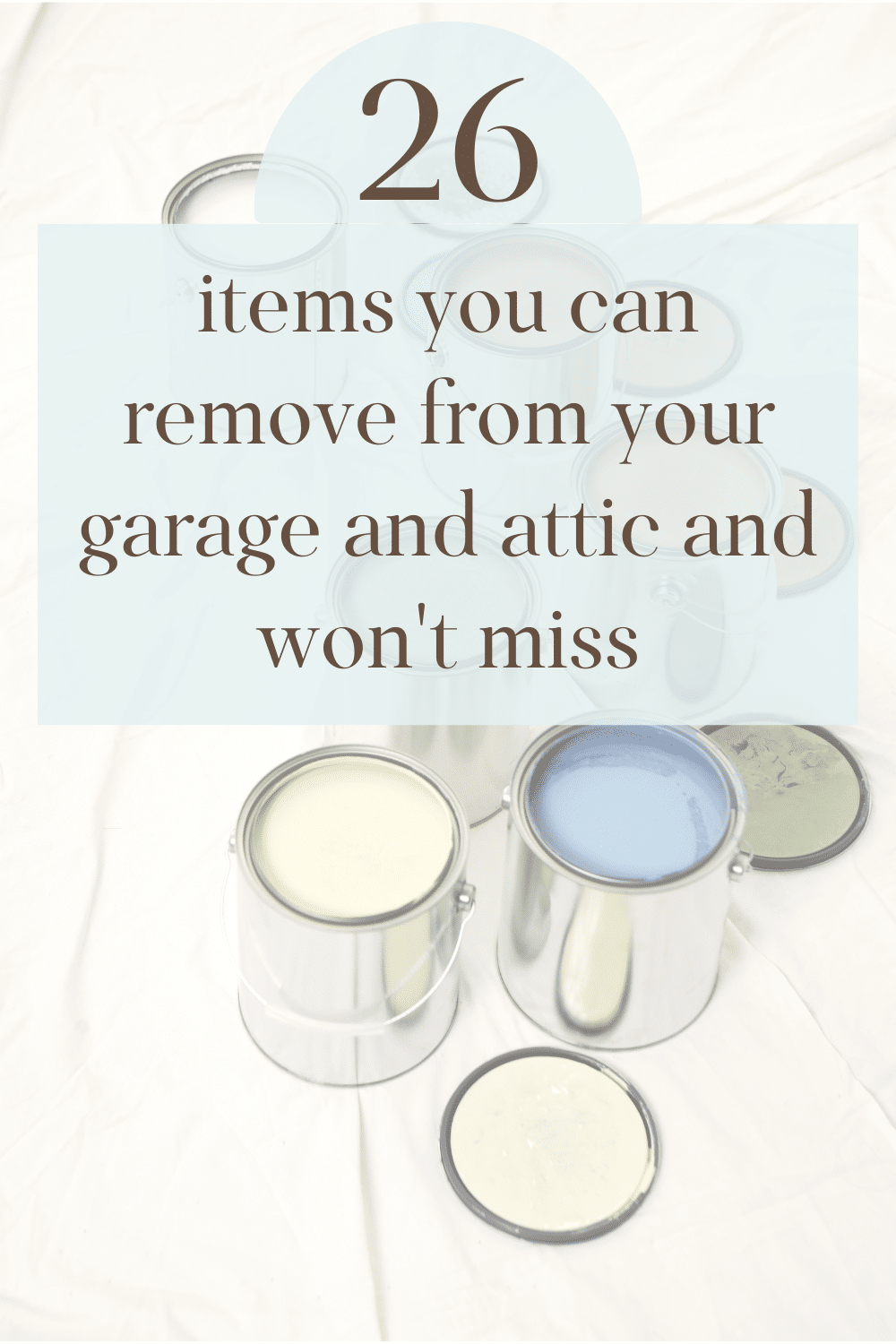 Cluttered Garage and Attic? Use this Checklist · Nourish and Nestle