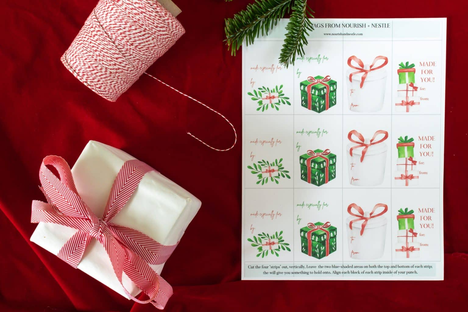 Dog Treat Gift Tags for Christmas · Nourish and Nestle
