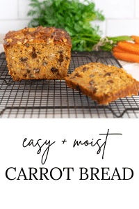 Carrot Bread Recipe · Nourish and Nestle