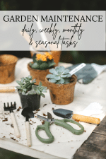 Garden Maintenance Tips + Printable Schedule · Nourish and Nestle