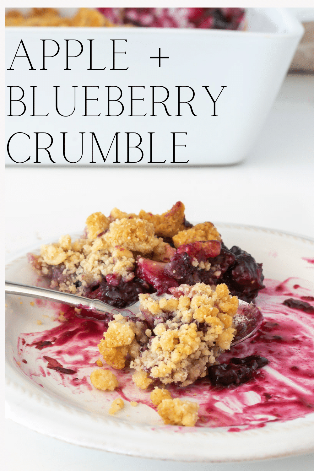 Blueberry and Apple Crumble Recipe · Nourish and Nestle