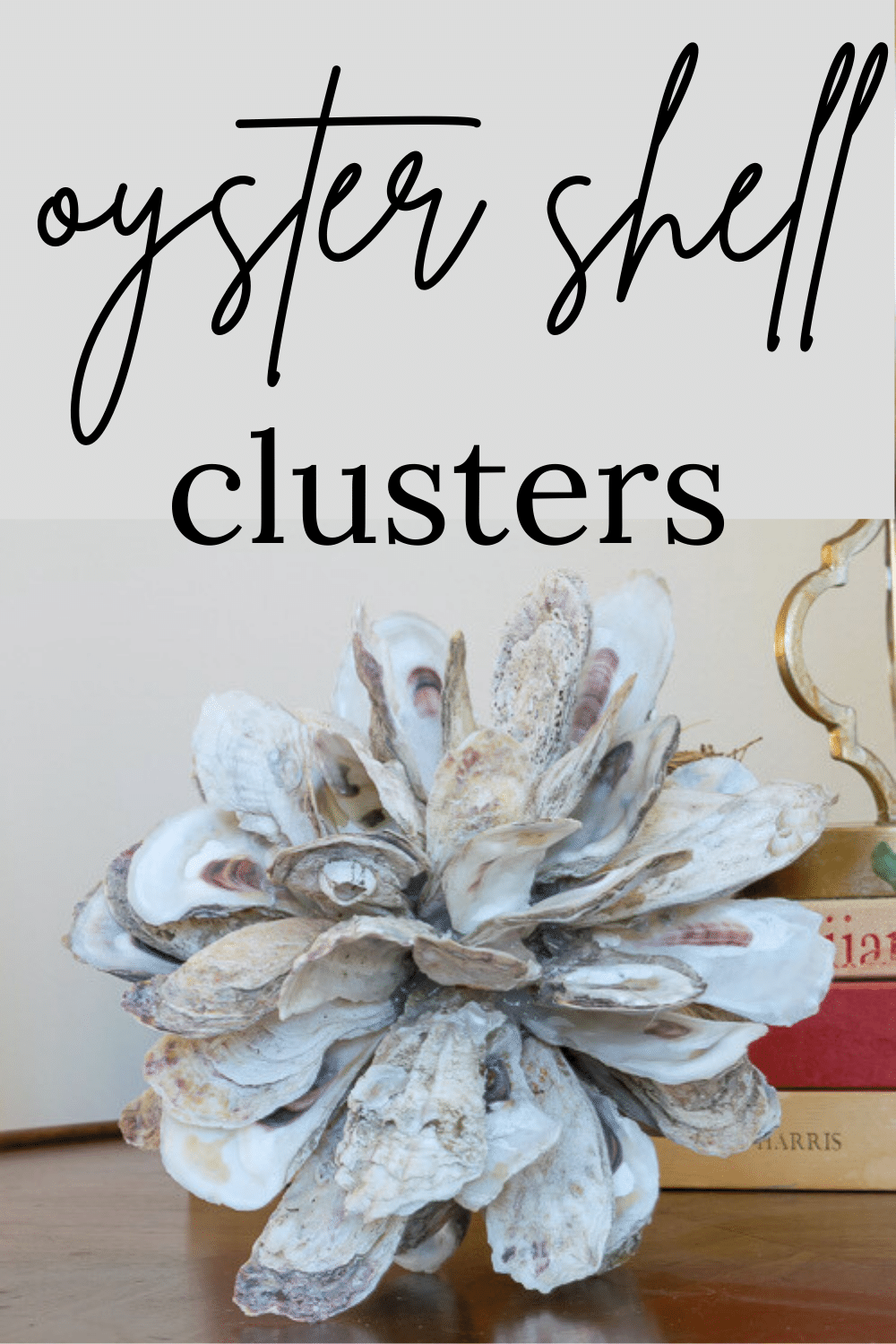 DIY Oyster Shell Clusters: easy home decor · Nourish and Nestle