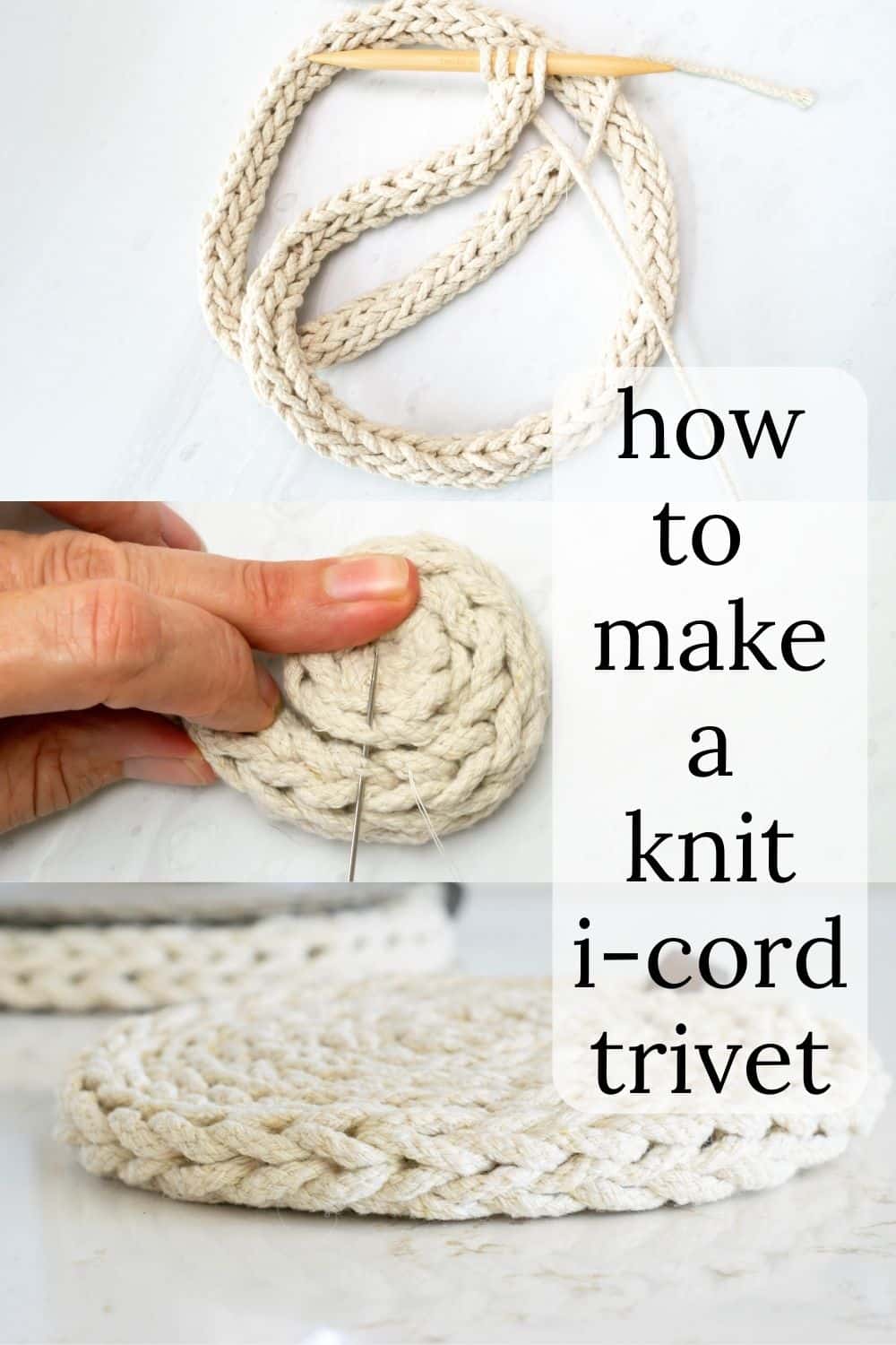 I-Cord Knit Trivet Pattern · Nourish and Nestle