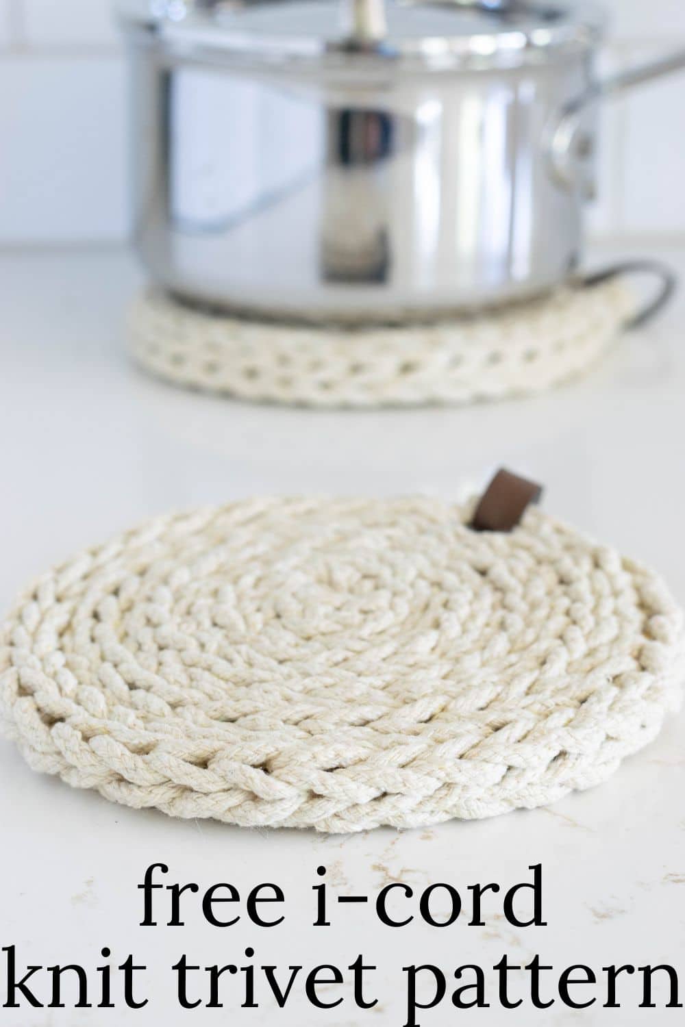 I-Cord Knit Trivet Pattern · Nourish and Nestle