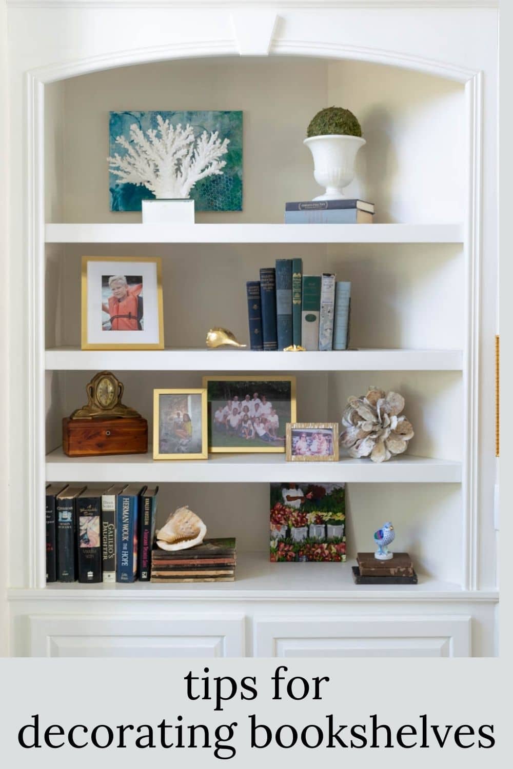 Tips for Decorating Bookshelves · Nourish and Nestle