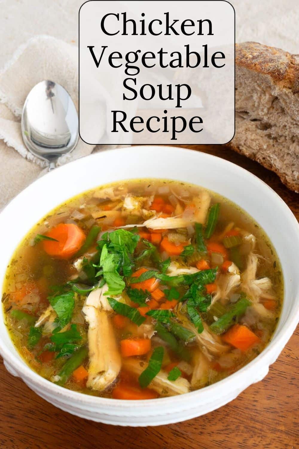 Chicken Vegetable Soup Recipe · Nourish and Nestle