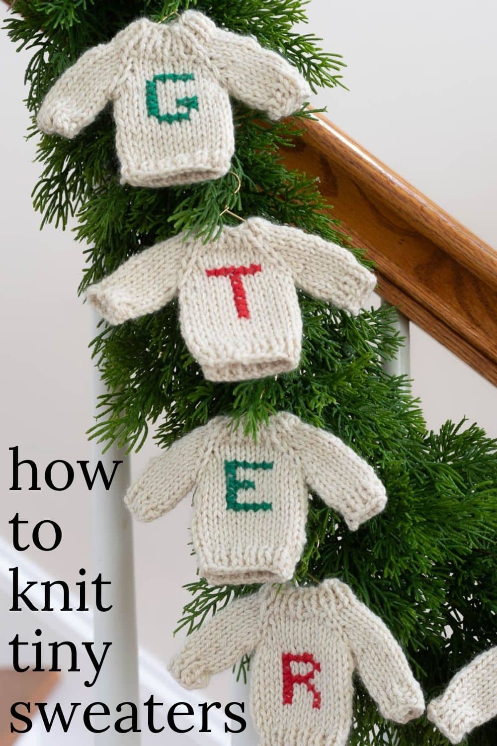 Tiny Knit Sweaters for Christmas Trees, Garland or Wreaths · Nourish ...