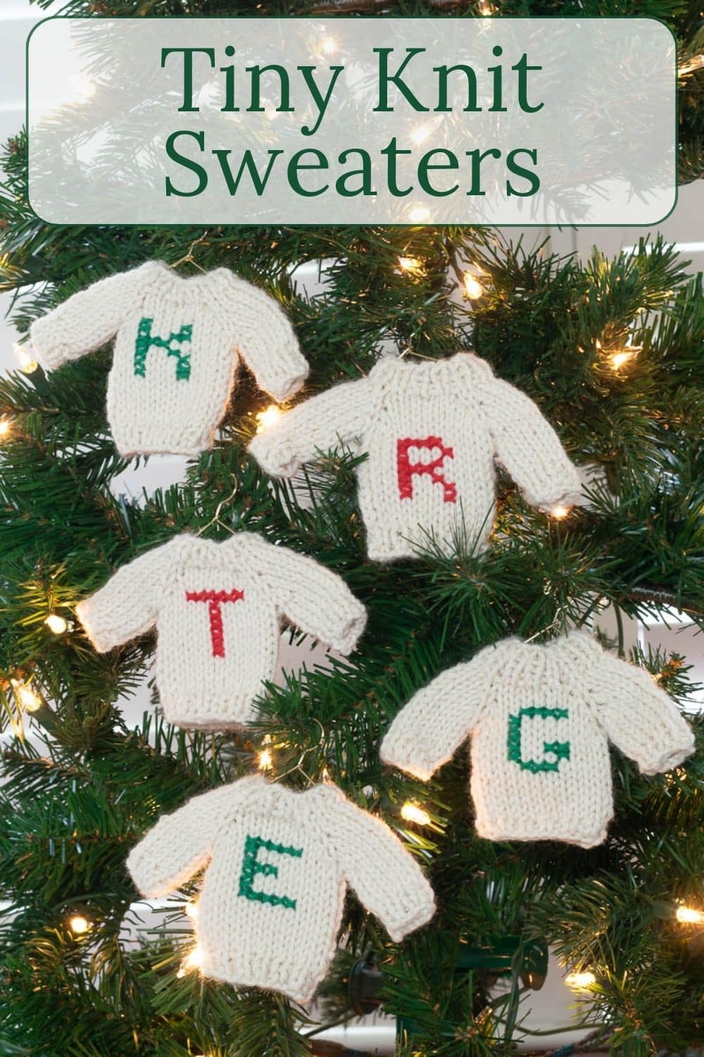 Tiny Knit Sweaters for Christmas Trees, Garland or Wreaths · Nourish ...