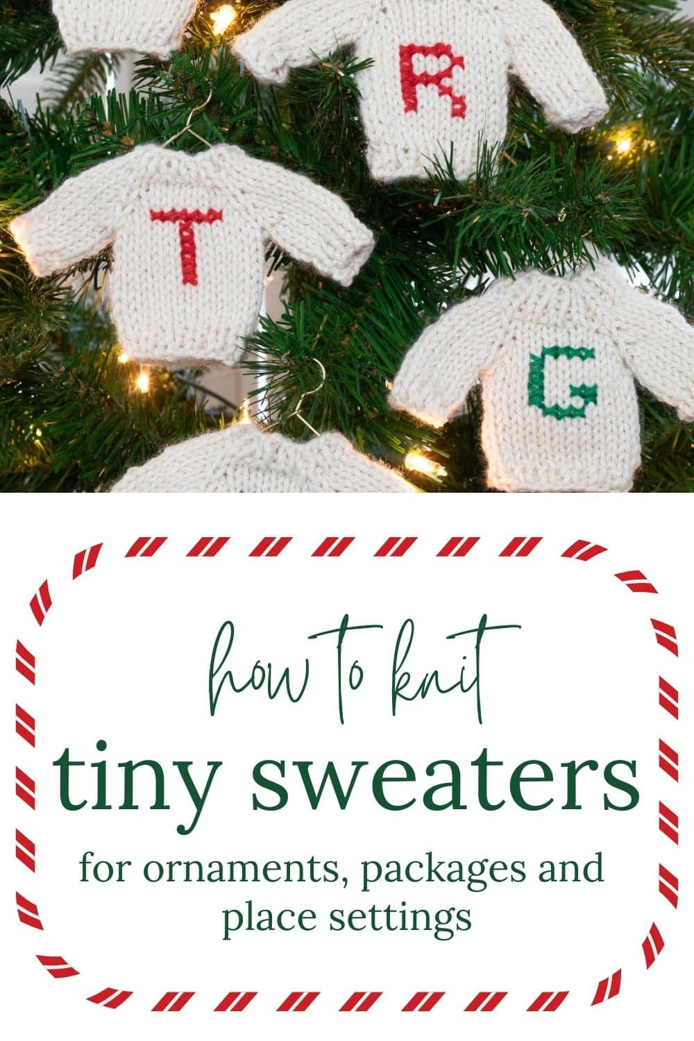 Tiny Knit Sweaters for Christmas Trees, Garland or Wreaths · Nourish ...