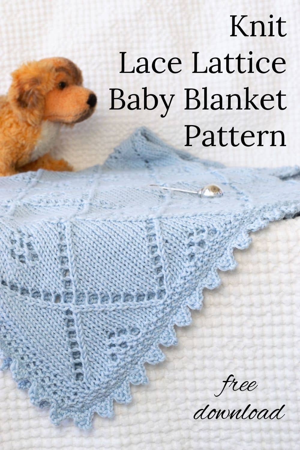 Knit Lace Baby Blanket Pattern · Nourish and Nestle