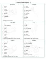 Companion Planting Chart + Guide · Nourish and Nestle