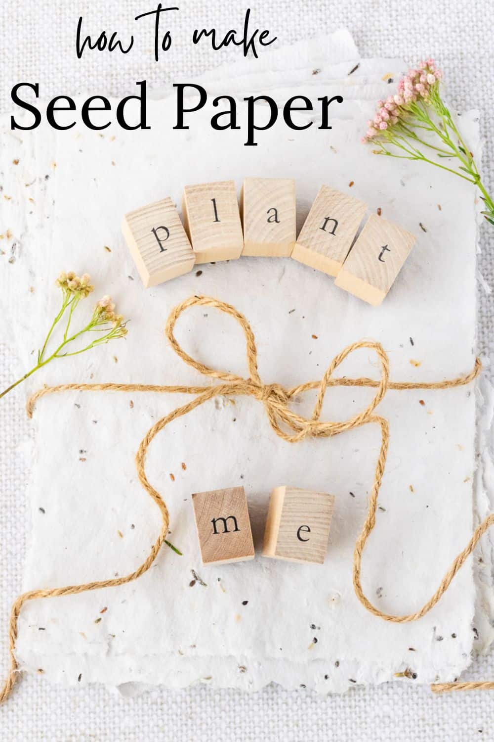 how to make seed paper · Nourish and Nestle