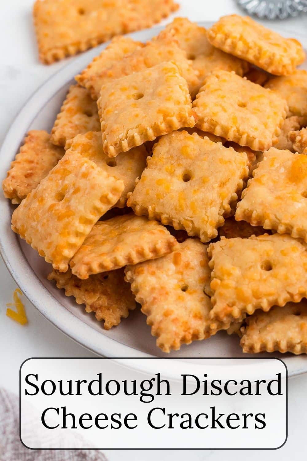 Sourdough Discard Cheese Crackers · Nourish and Nestle