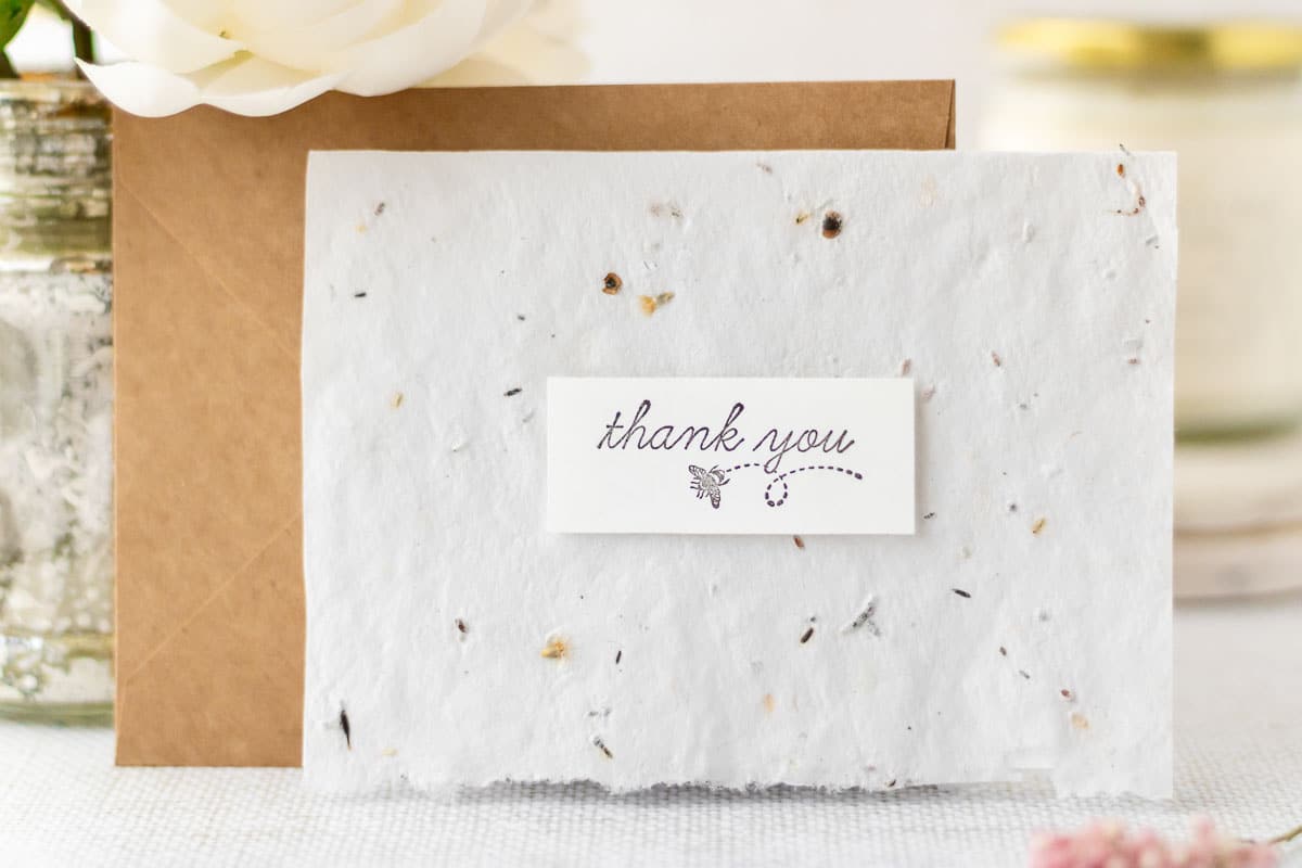 Wildflower Seed Paper Cards · Nourish and Nestle