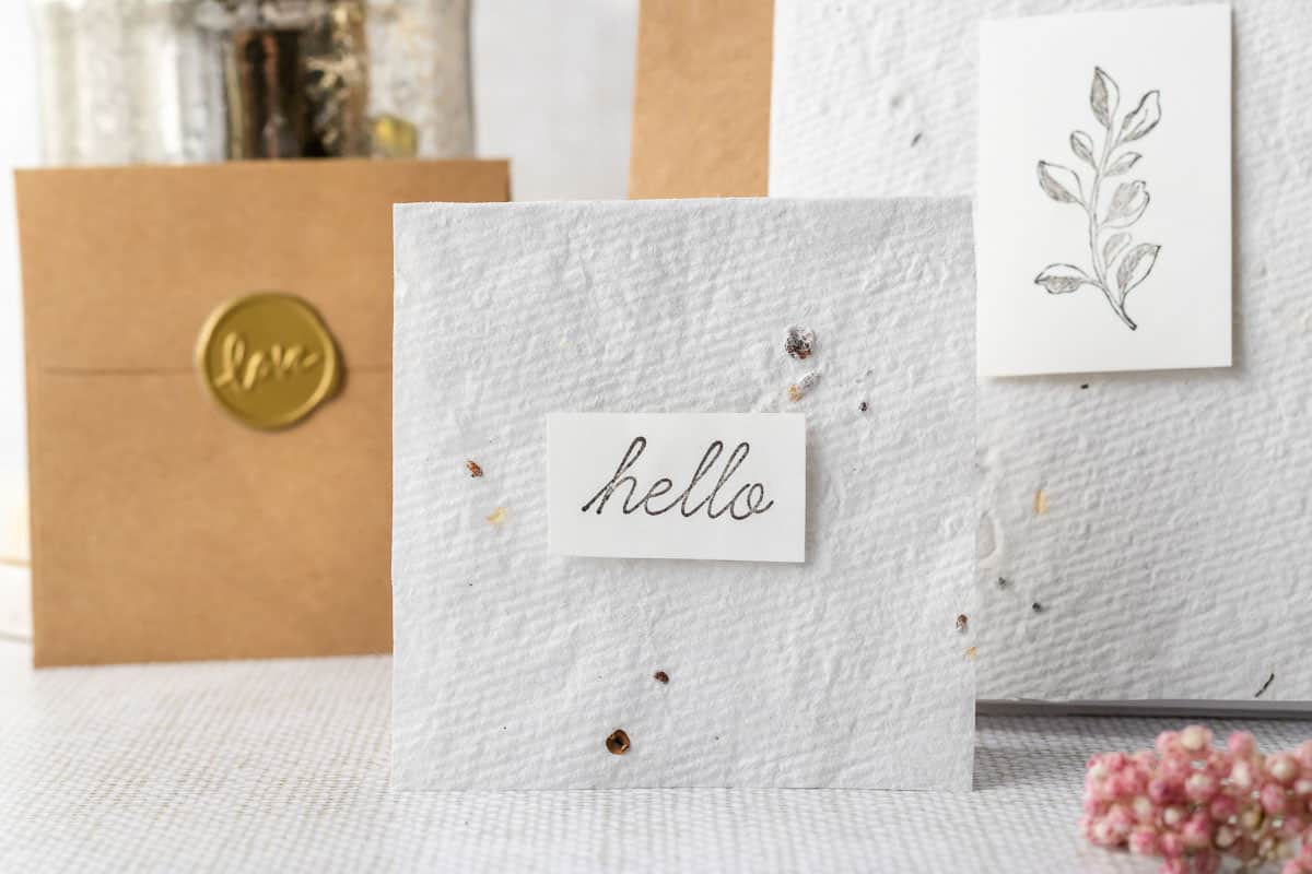 Wildflower Seed Paper Cards · Nourish and Nestle