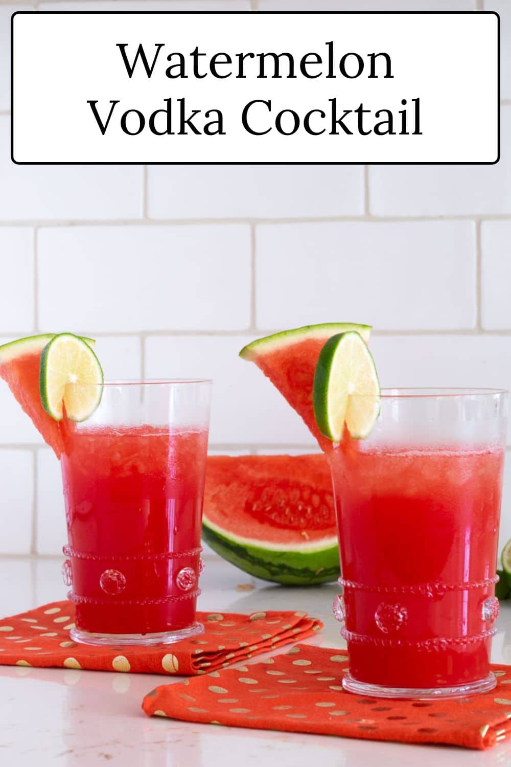 Watermelon Vodka Cocktails · Nourish and Nestle