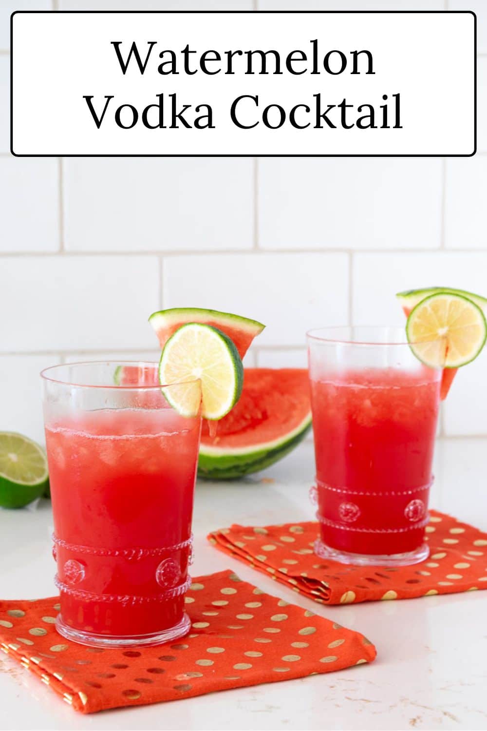 Watermelon Vodka Cocktails · Nourish and Nestle